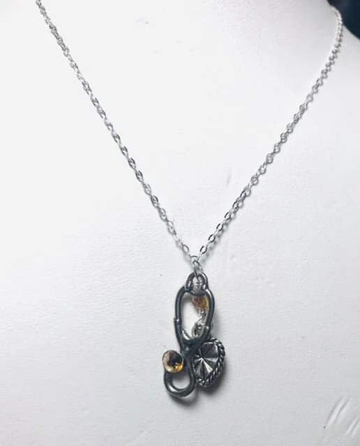 Swarovski stethoscope necklace store